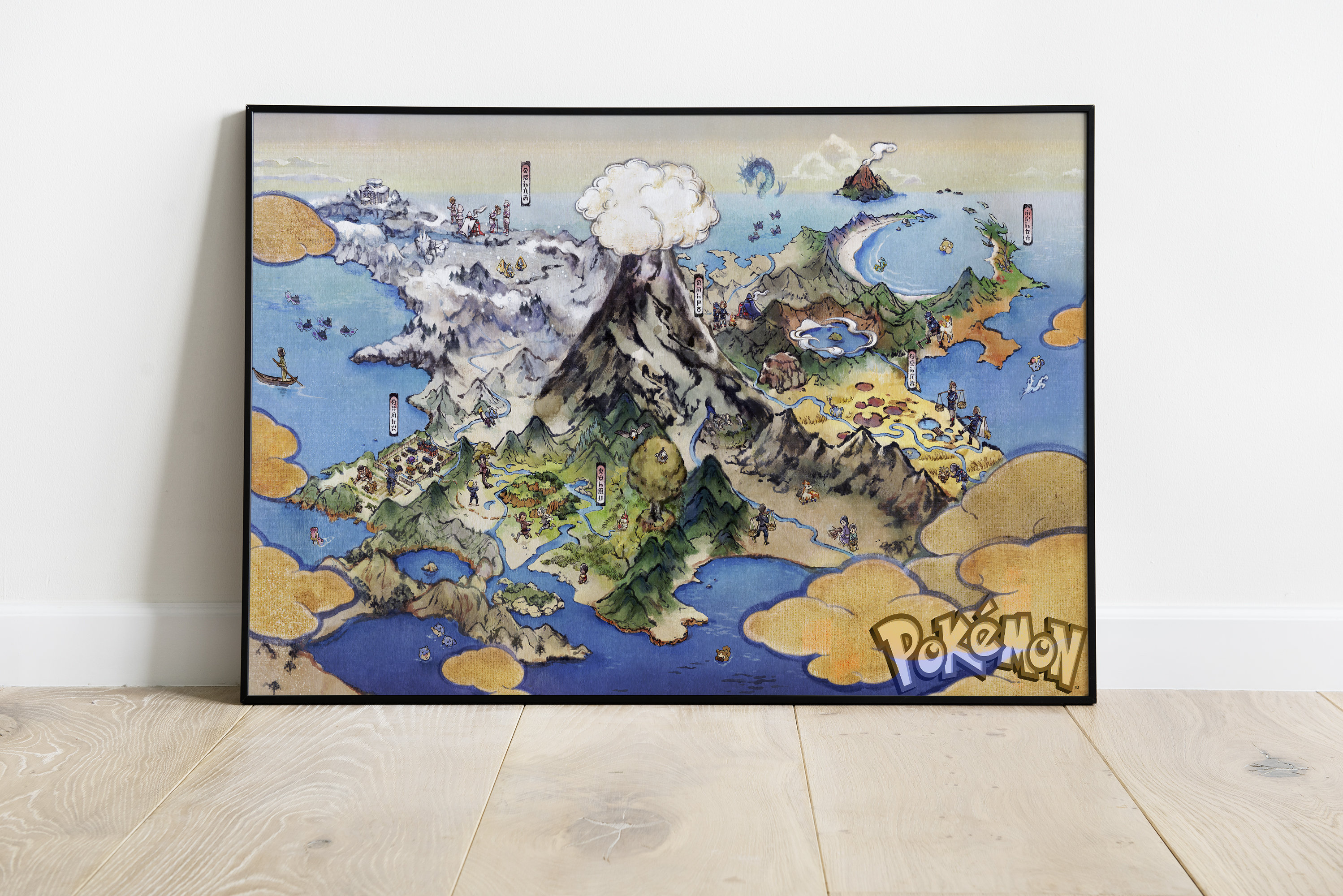 Pokemon Legends Arceus Map, Pokemon Legends, Pokemon Poster, Hisui ...