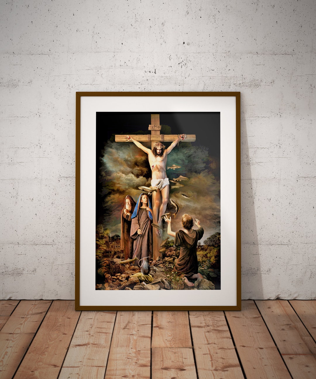 Retro Jesus Christ Poster, Jesus Christ, Jesus Christ Painting ...