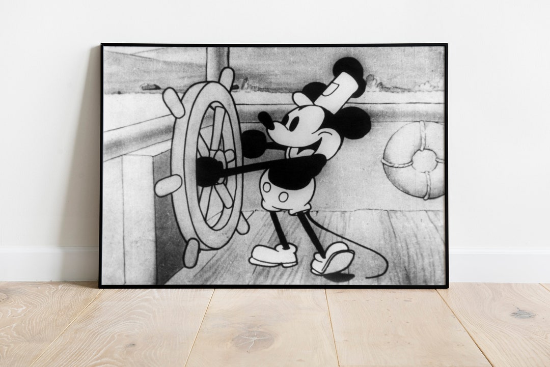 Mickey Mouse 1928, 1928 Mickey Mouse Art, Mickey Mouse Print, Mickey ...