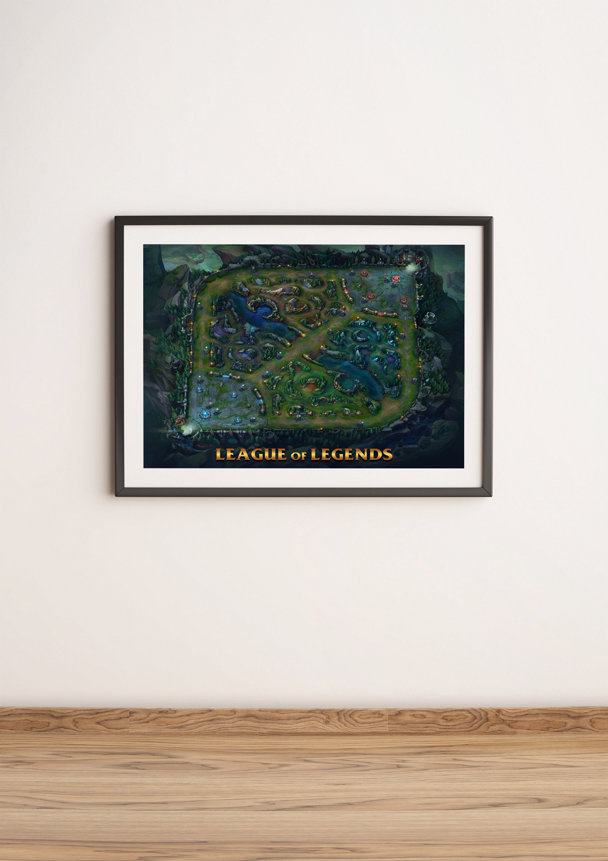 Summoner's Valley Map, League of Legends Map, League of Legends Poster ...
