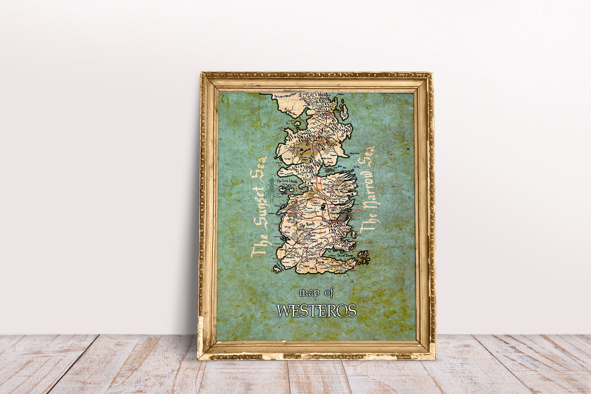 Westeros Map, Map of Westeros, GOT Gifts, Game of Thrones Map - Etsy