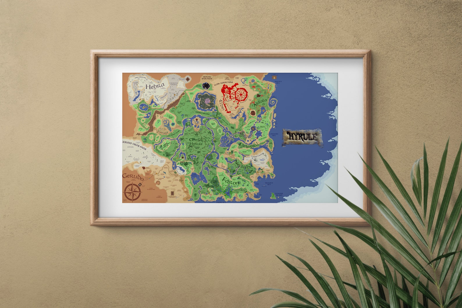 Map of Hyrule From Legend of Zelda, Zelda Map, Hyrule Map, Princess ...