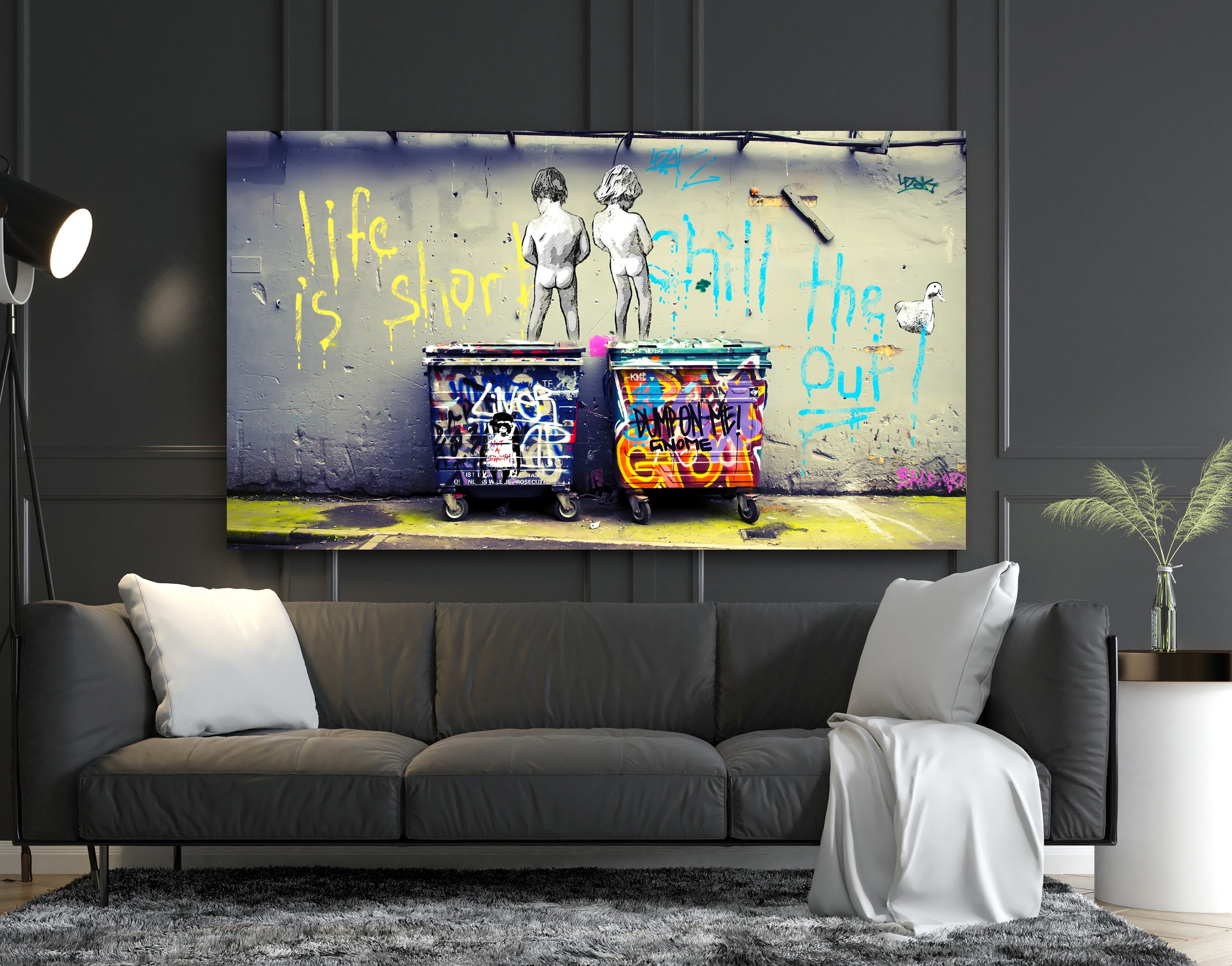 Banksy High Quality Poster, Banksy Wall Art, Banksy Life is Short ...