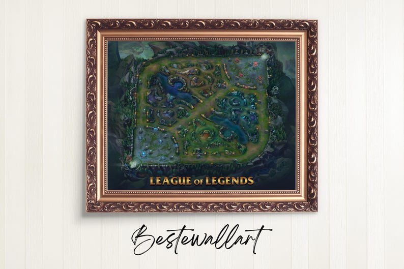 Summoner's Valley Map: League of Legends Poster (digital Download) - Etsy