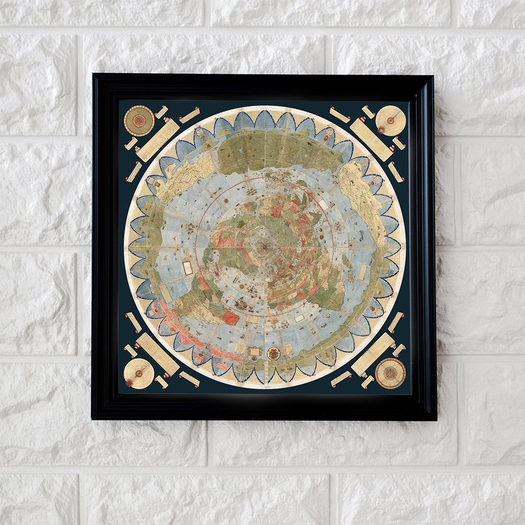 1587 Urbano Monte Historical World Map Art Poster - Etsy
