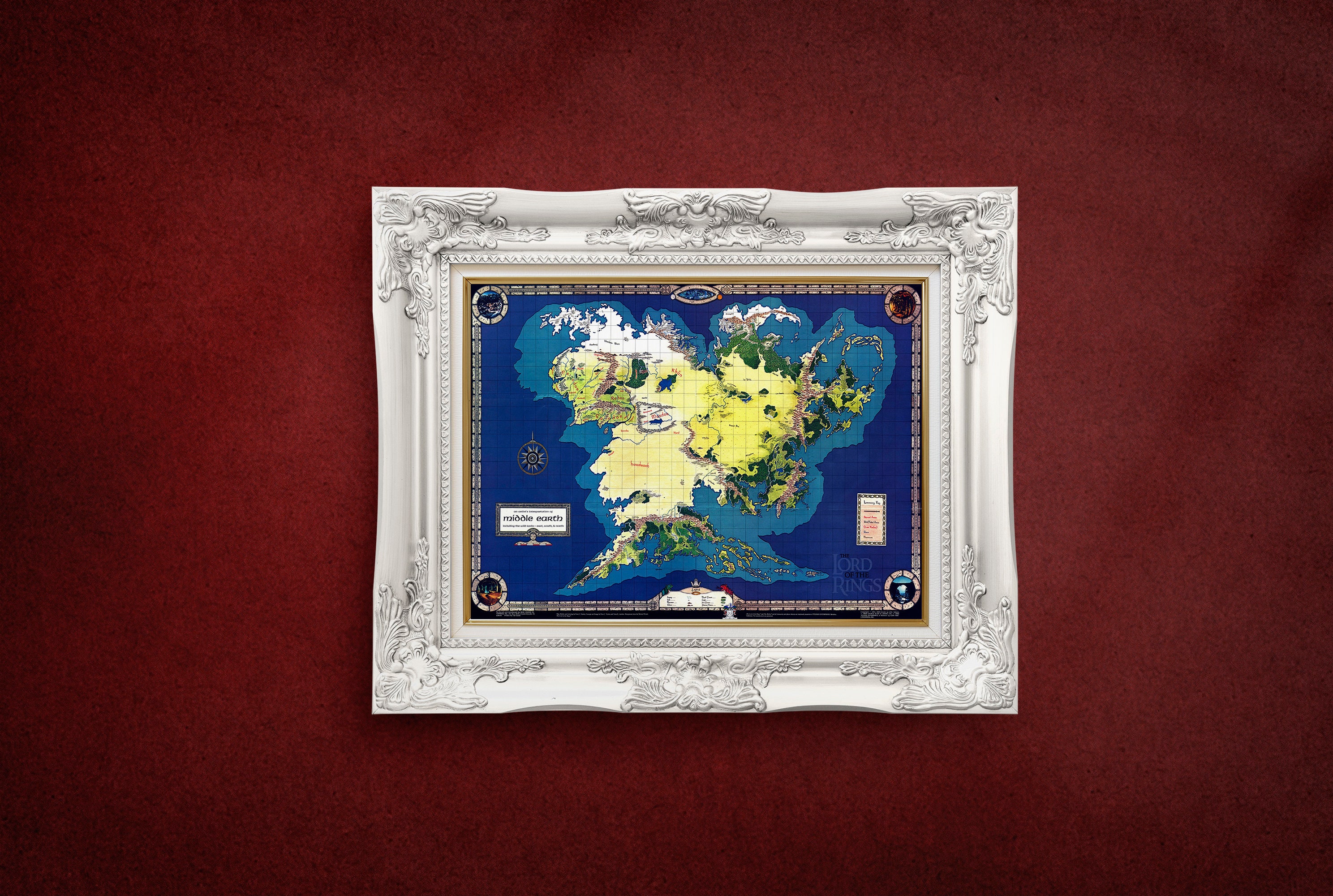 Lord of the Rings Map, Middle Earth Map, LOTR, Lord of the Rings ...