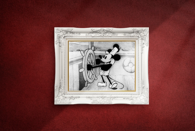Mickey Mouse 1928, 1928 Mickey Mouse Art, Mickey Mouse Print, Mickey ...