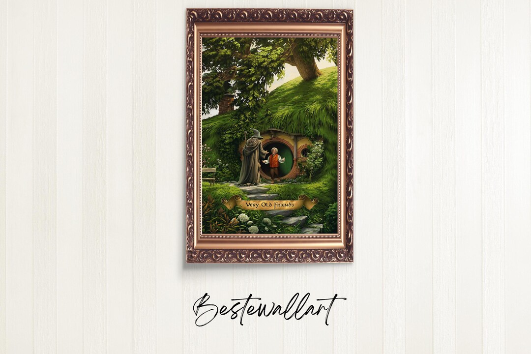 The Lord of the Rings: Very Old Friends Poster, the Shire, Middle Earth ...