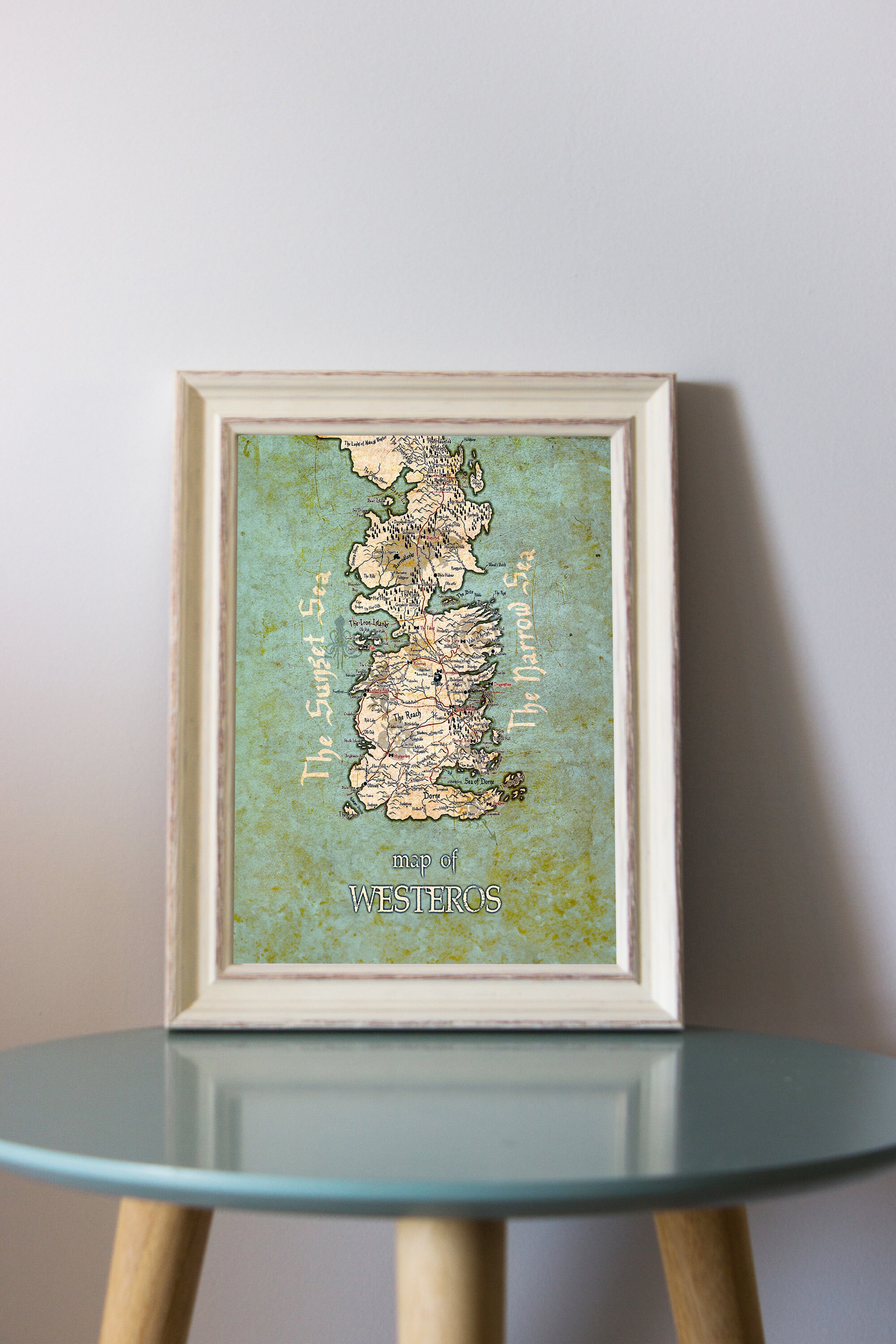 Westeros Map, Map of Westeros, GOT Gifts, Game of Thrones Map - Etsy