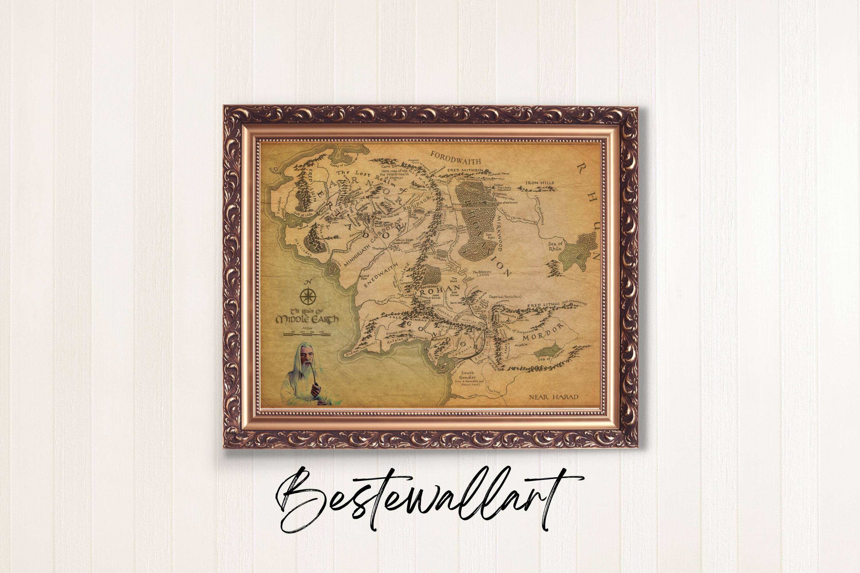 Lord of the Rings, Lord of the Rings Map, Middle Earth Map, LOTR ...