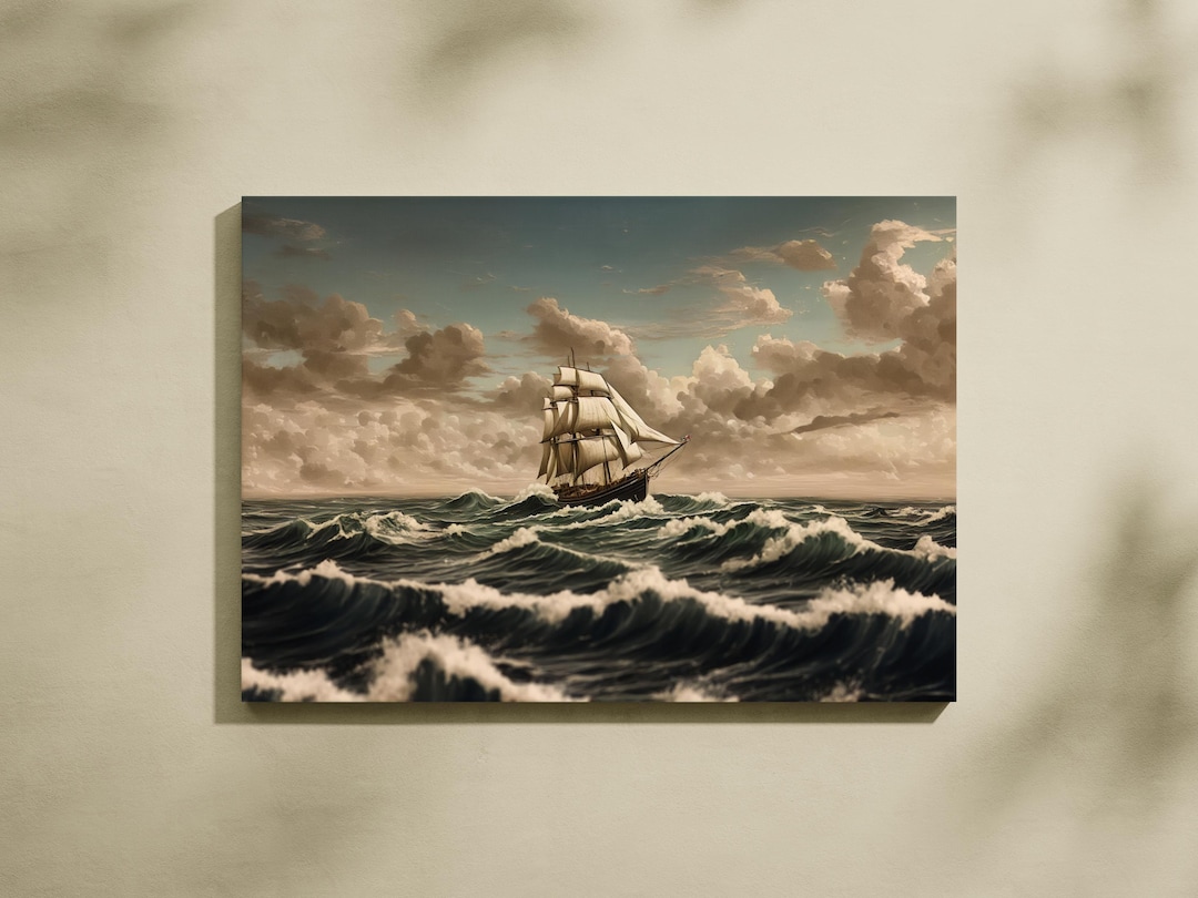 Narnia Dawn Treader Ship Inspired Art Print, Voyage of Dawn Treader ...