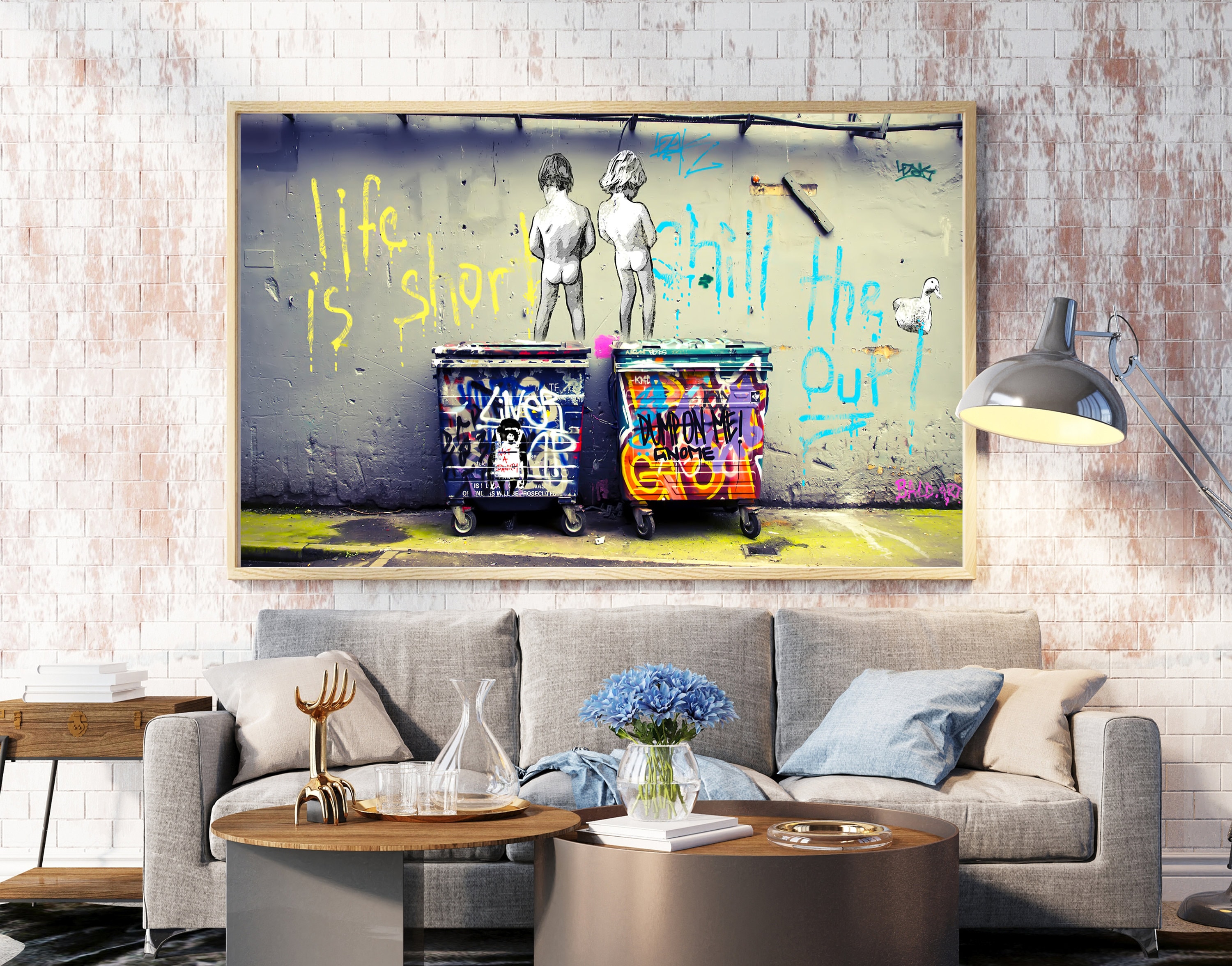 Banksy High Quality Poster, Banksy Wall Art, Banksy Life is Short ...