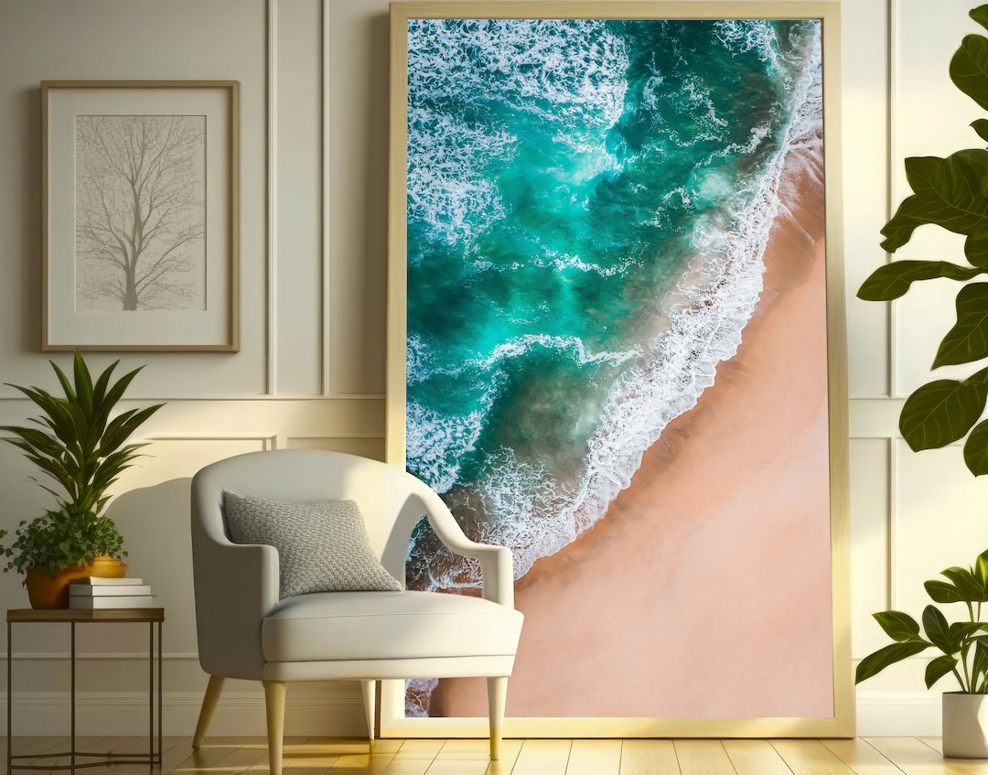 Ocean Print Wave Great Ocean Wave Photo Wall Art Aerial - Etsy