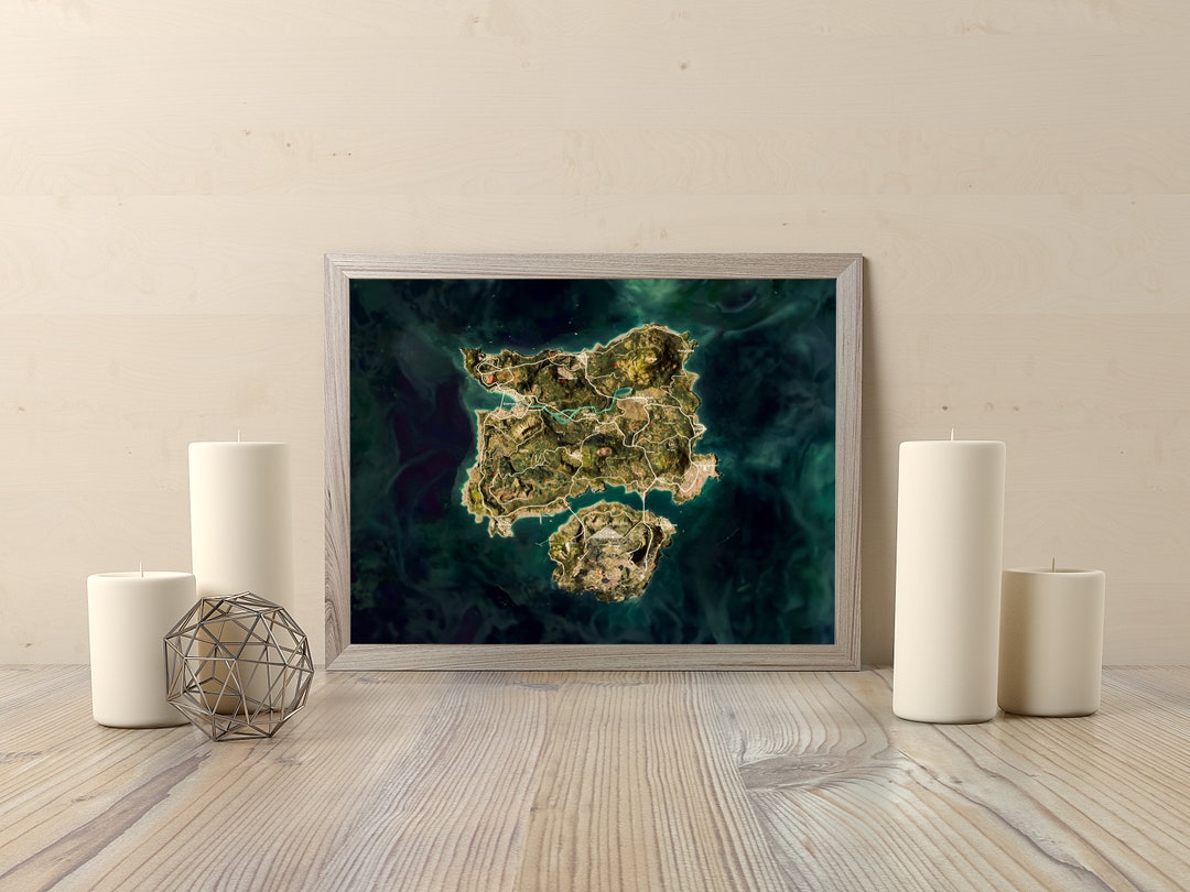 Game Map Art: Gamer Room Decor (digital Download) - Etsy