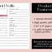 Printable Plant Profile Sheets, Plant Profile Pages, Plant Care Sheet ...