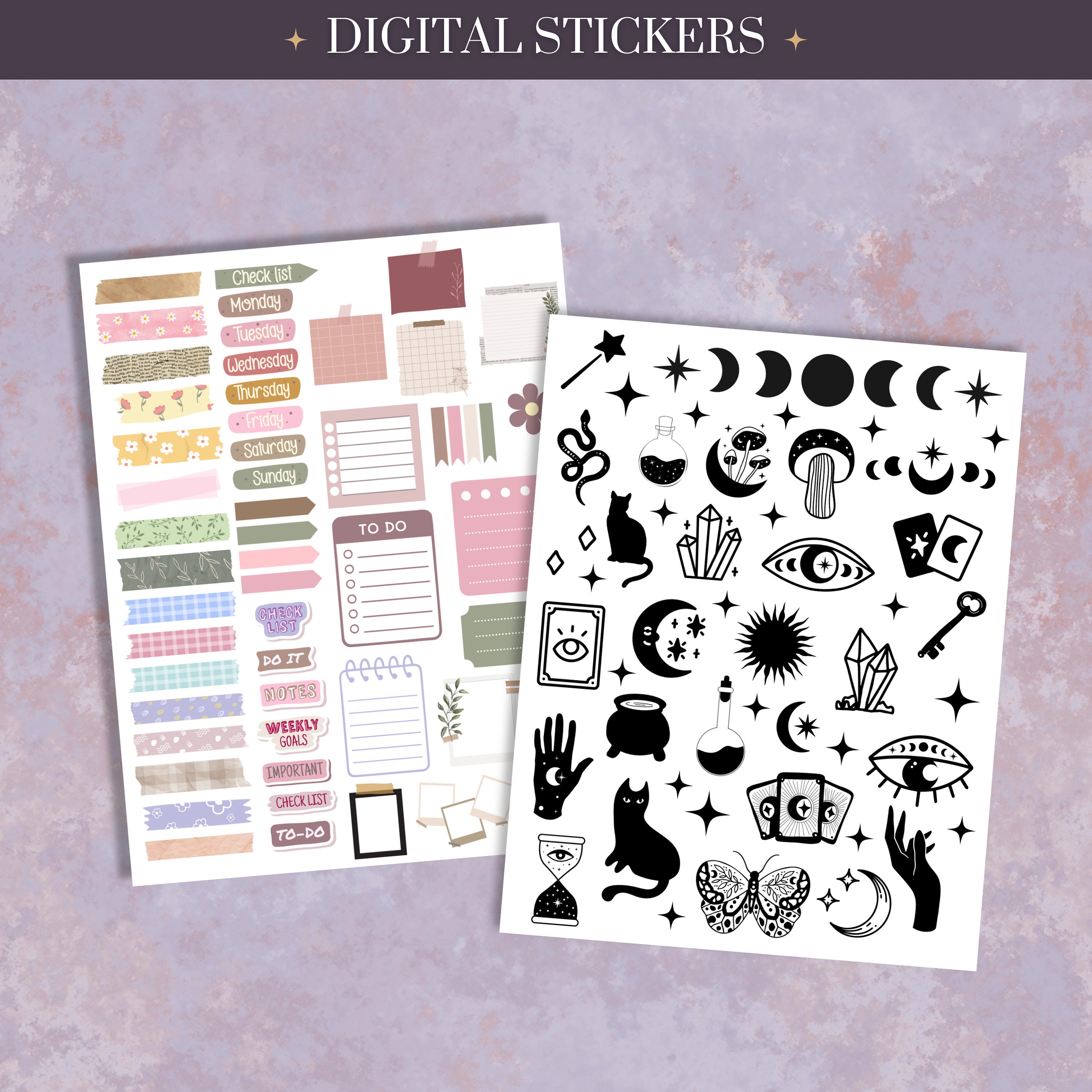 Witchy Digital Planner | Gratitude Planner | Astrology | Manifestation ...