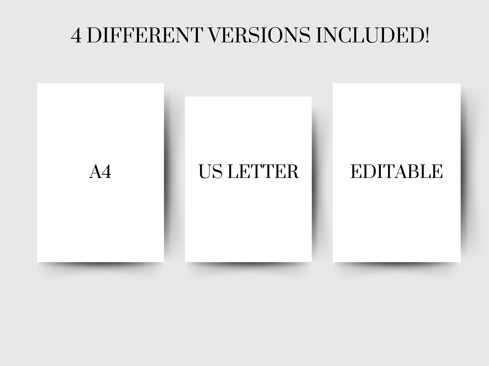100 Day Challenge Tracker Printable | Goal Progress PDF | A4 Letter ...