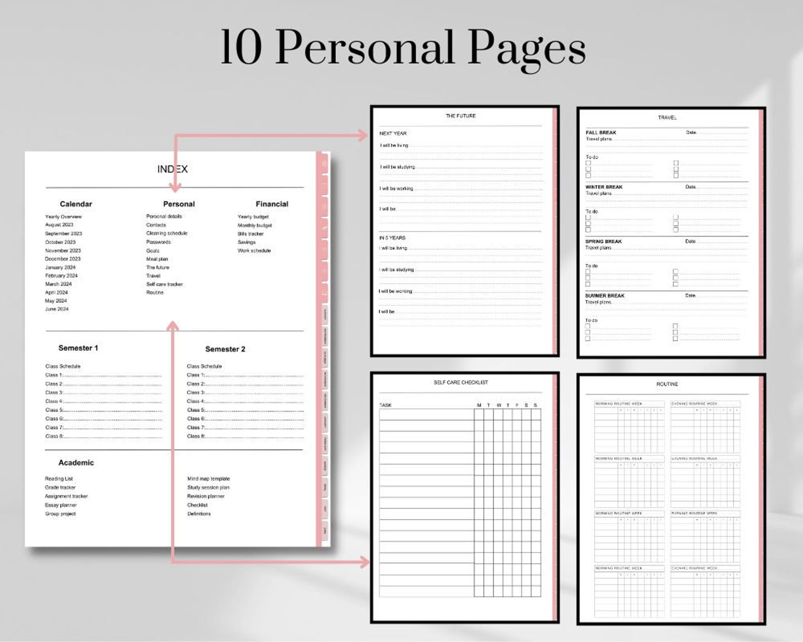 Ultimate Student Planner 2023-2024 Digital Academic Diary and ...
