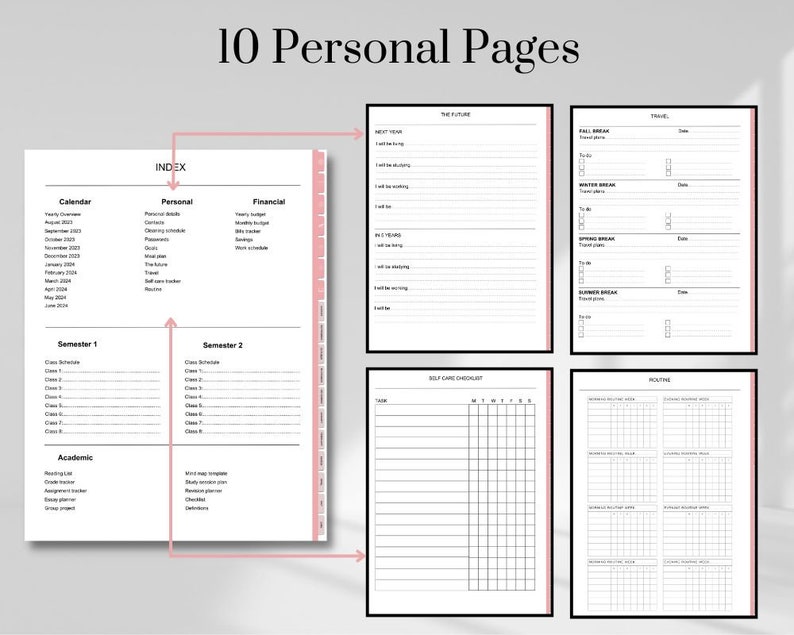 Ultimate Student Planner 2023-2024 Digital Academic Diary and ...