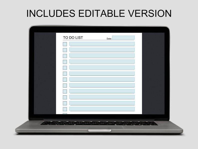 Minimal To-do List Printable PDF A4 A5 Editable US Letter - Etsy