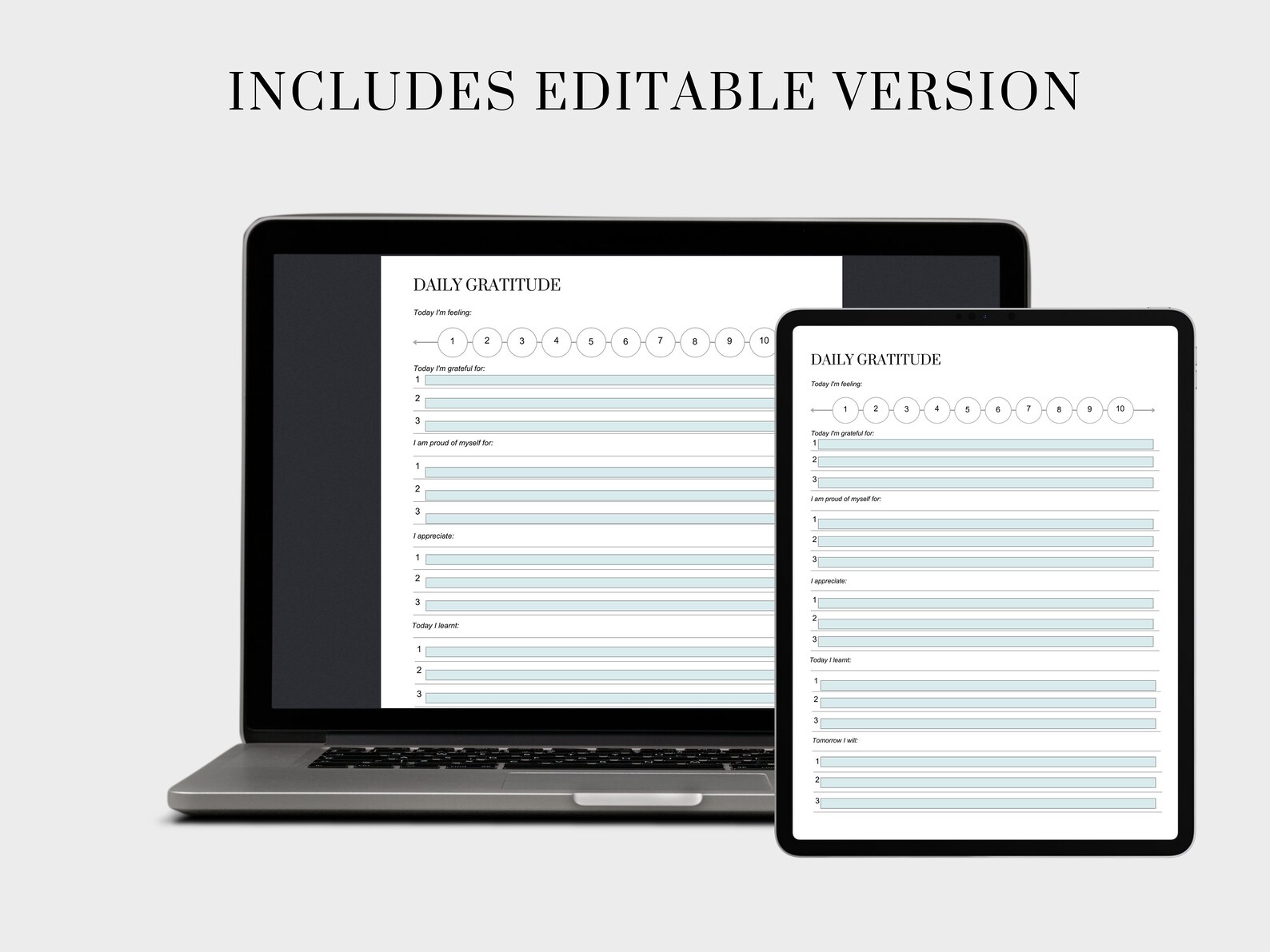 Digital Daily Gratitude | Reflections Planner | Gratitude Journal ...