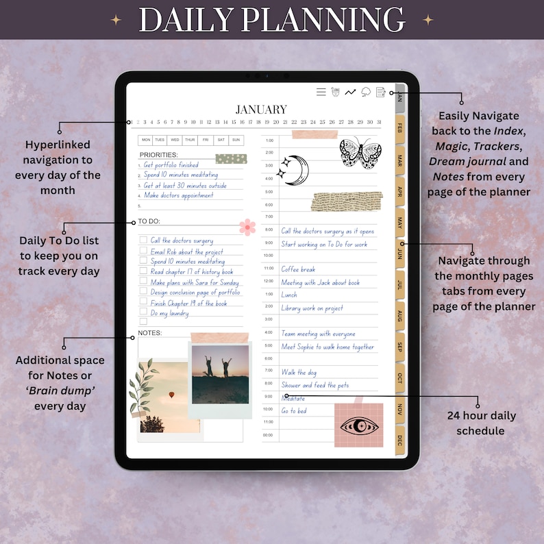 Witchy Digital Planner | Gratitude Planner | Astrology | Manifestation ...