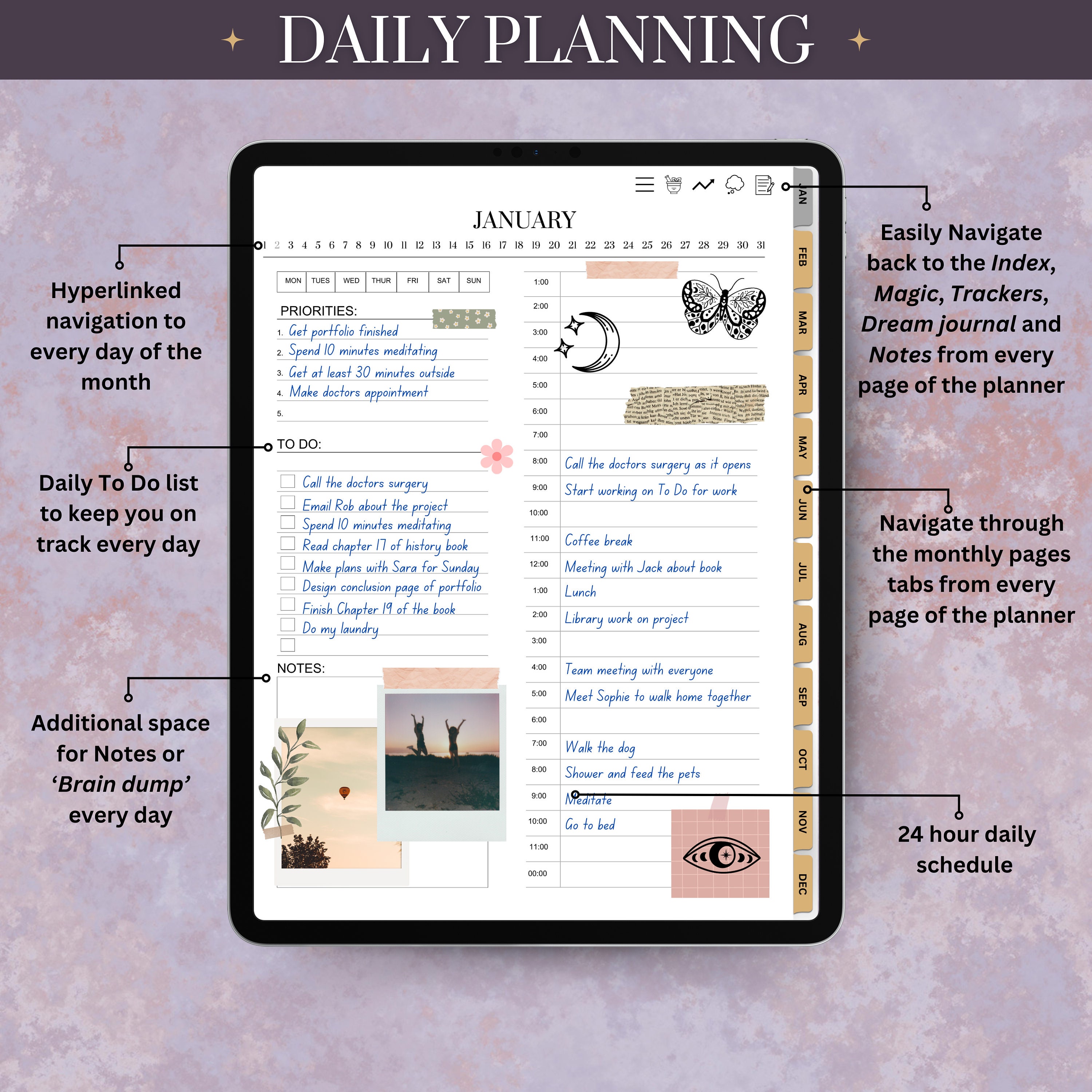Witchy Digital Planner | Gratitude Planner | Astrology | Manifestation ...