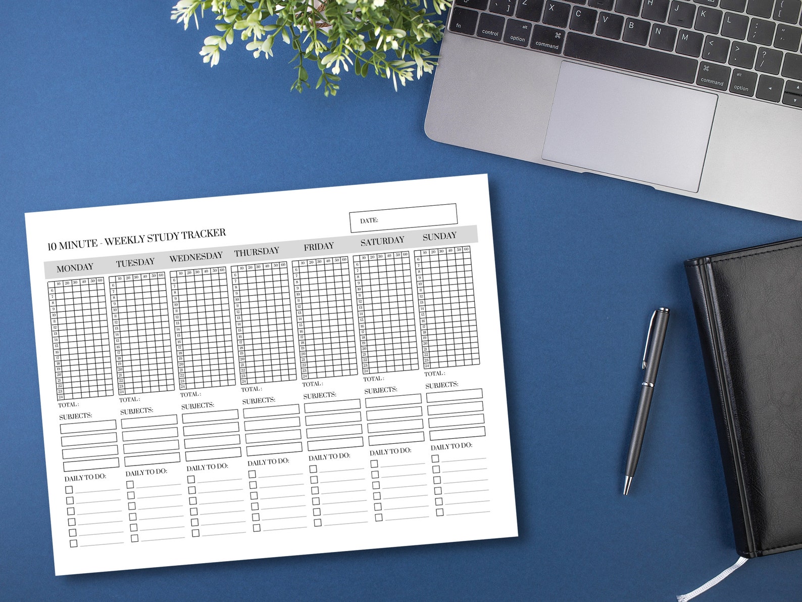 Academic Weekly Planner Time Management | Printable Planner | Academic ...