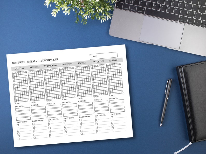 Academic Weekly Planner Time Management | Printable Planner | Academic ...