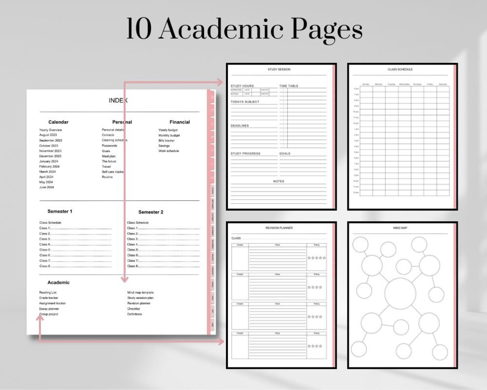 Ultimate Student Planner 2023-2024 Digital Academic Diary and ...