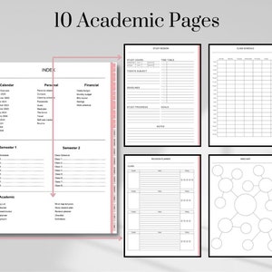 Ultimate Student Planner 2023-2024 Digital Academic Diary and ...