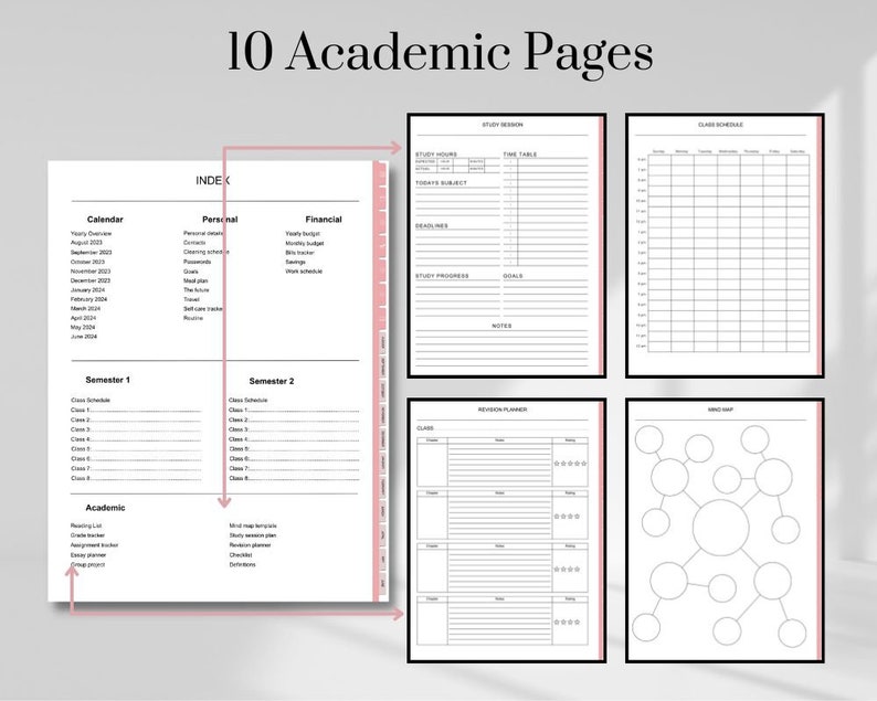 Ultimate Student Planner 2023-2024 Digital Academic Diary and ...