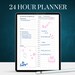 24-hour Daily Planner Printable Digital Download for Effective Time ...