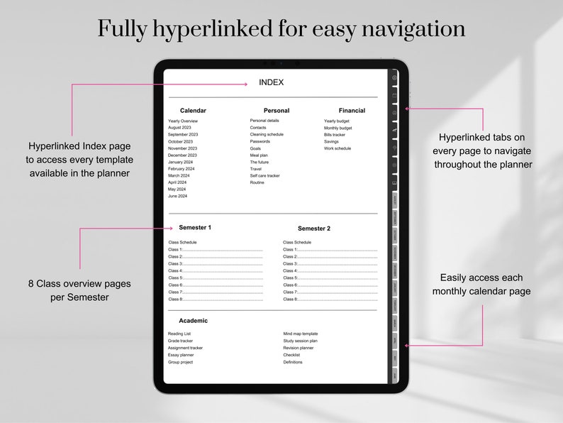 Ultimate Academic Planner 2023-2024 Student Planner - Etsy