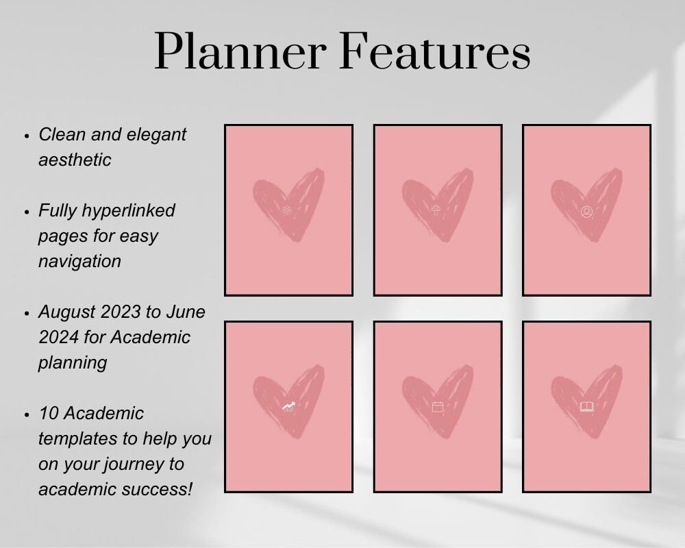 Ultimate Student Planner 2023-2024 Digital Academic Diary and ...