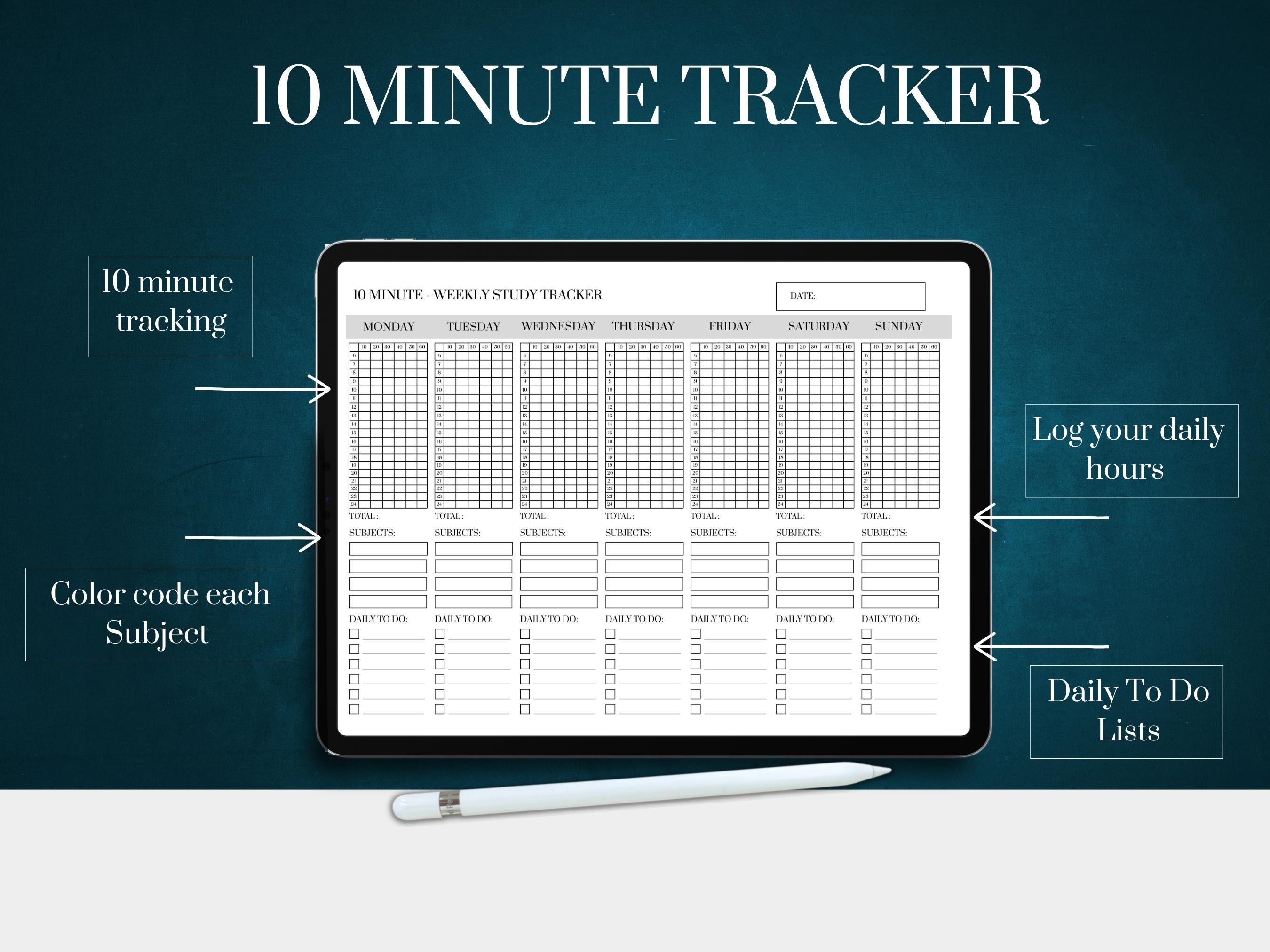 Academic Weekly Planner Time Management | Printable Planner | Academic ...