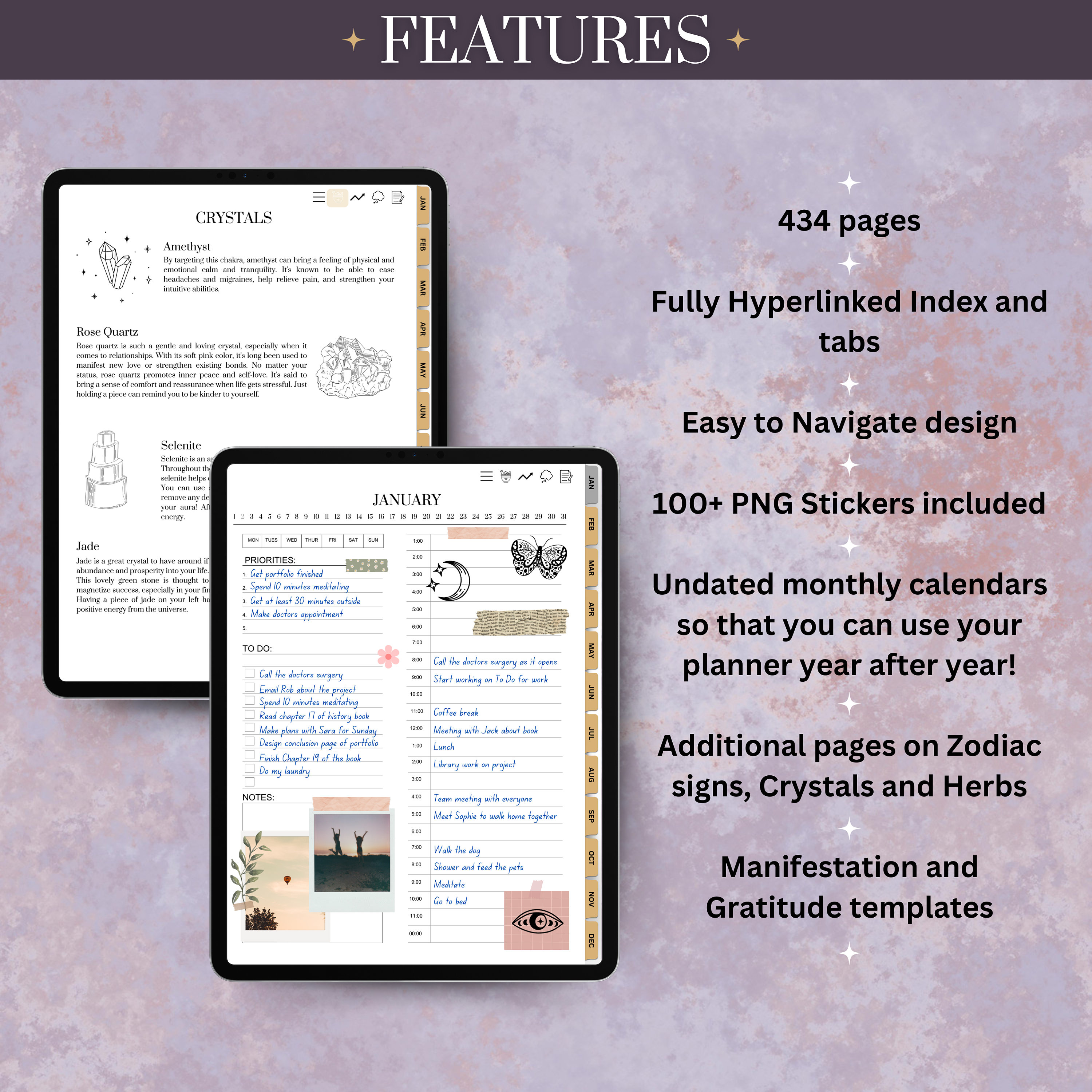 Witchy Digital Planner | Gratitude Planner | Astrology | Manifestation ...