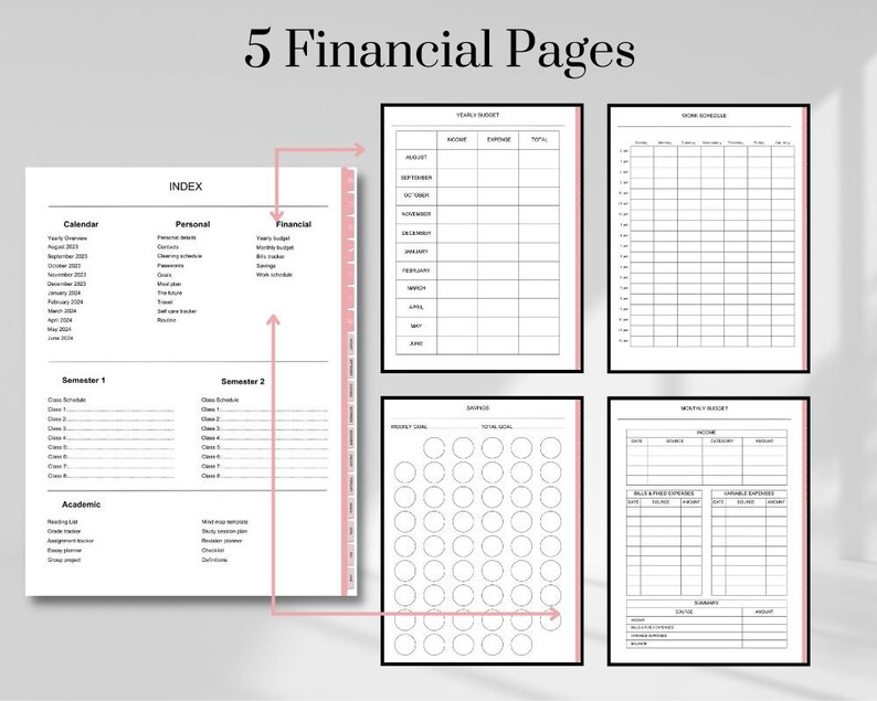 Ultimate Student Planner 2023-2024 Digital Academic Diary and ...
