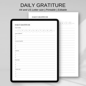 Digital Daily Gratitude | Reflections Planner | Gratitude Journal ...