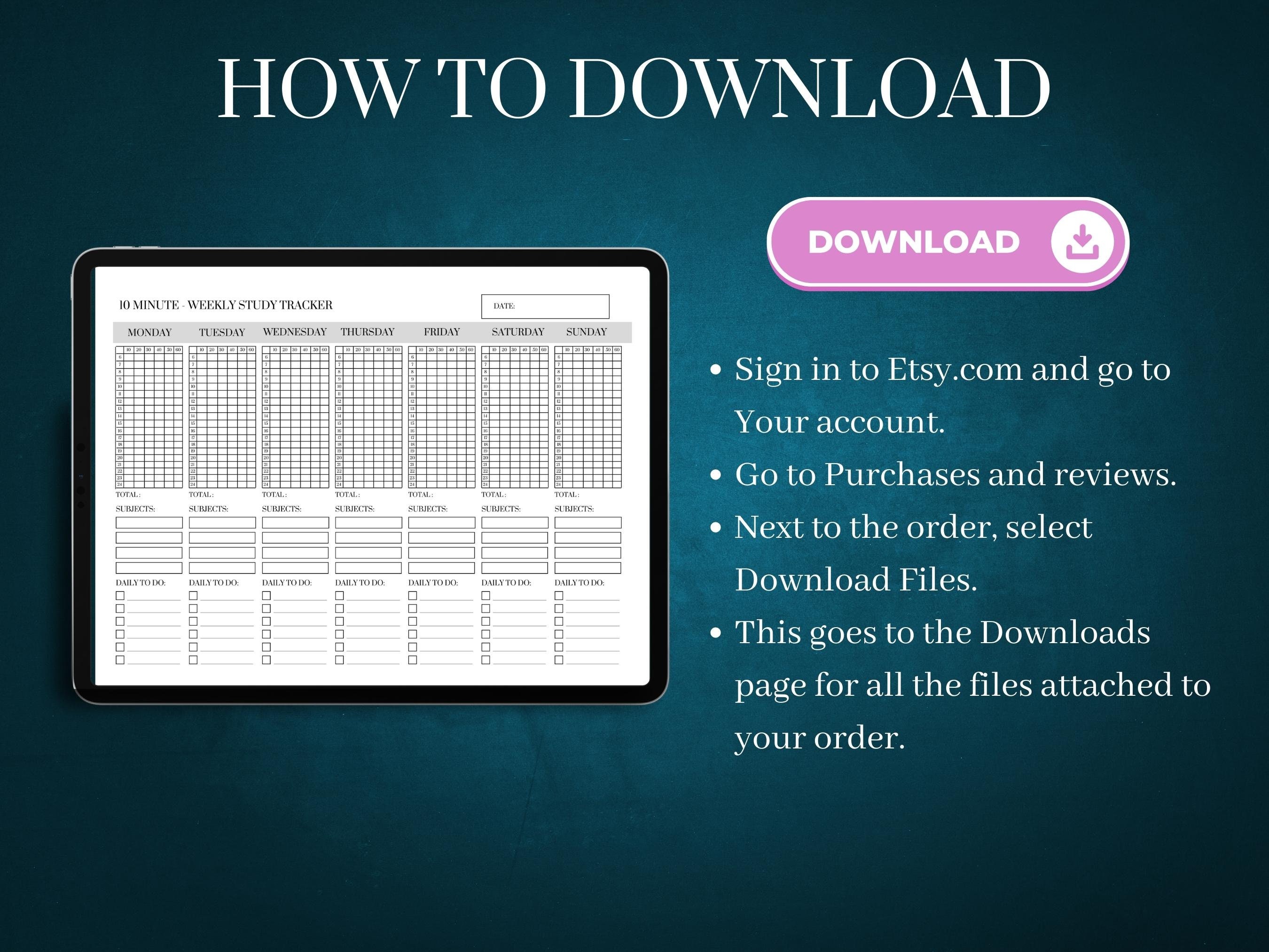Academic Weekly Planner Time Management | Printable Planner | Academic ...