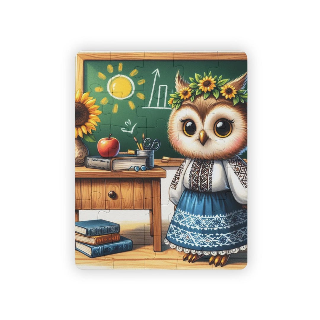 Kids Ukrainian Puzzle 30 Piece Owwl - Etsy