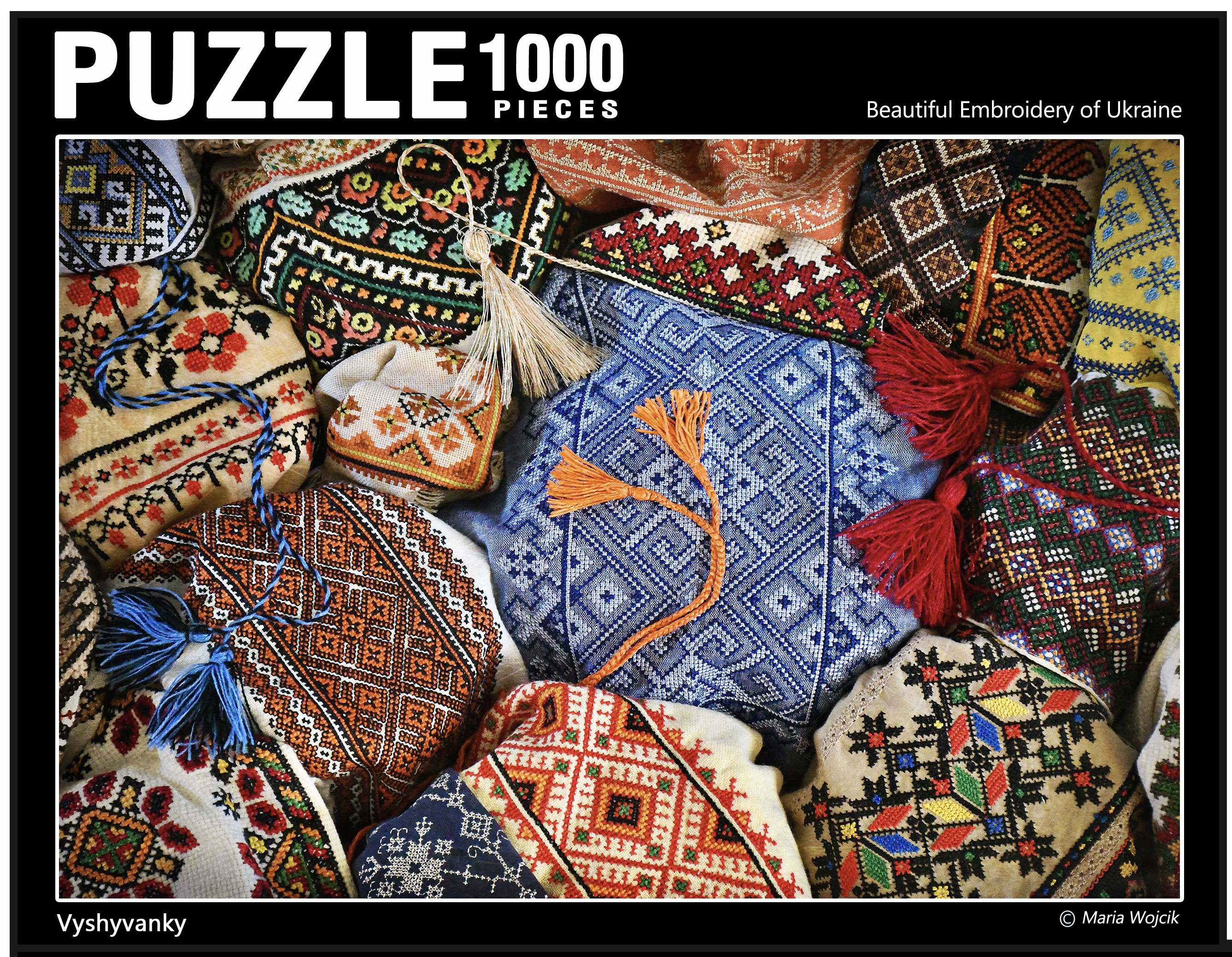 Jigsaw Puzzle 1000 Pieces for Adults Colorful Ukrainian Embroidery - Etsy