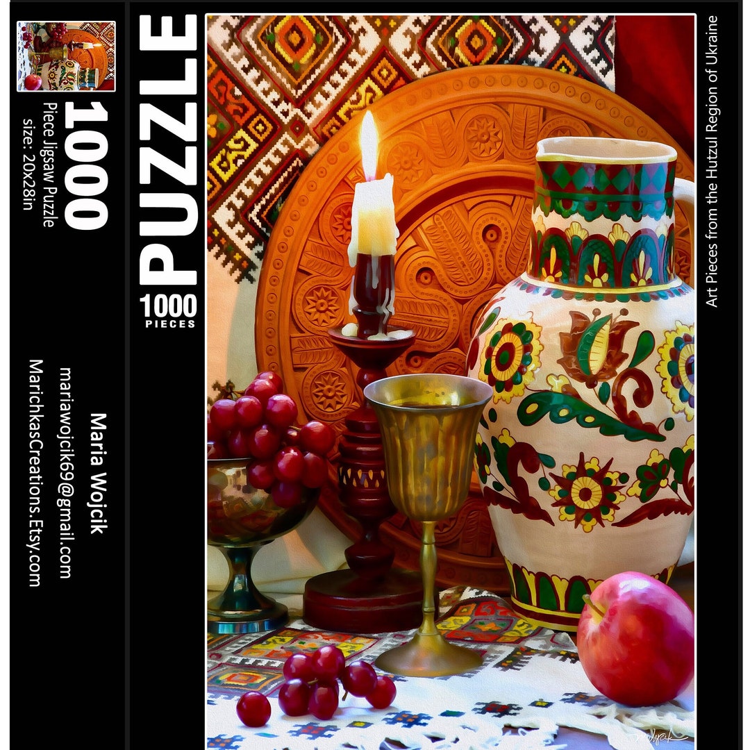 Ukrainian Puzzle 1000 Piece Jigsaw Ukrainian Still Life Colorful Puzzle ...