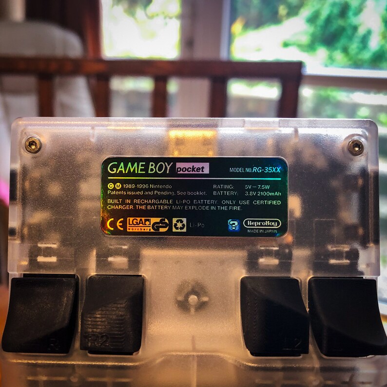 Holographic Back Sticker for the Anbernic RG35XX RG353V RG353VS ...