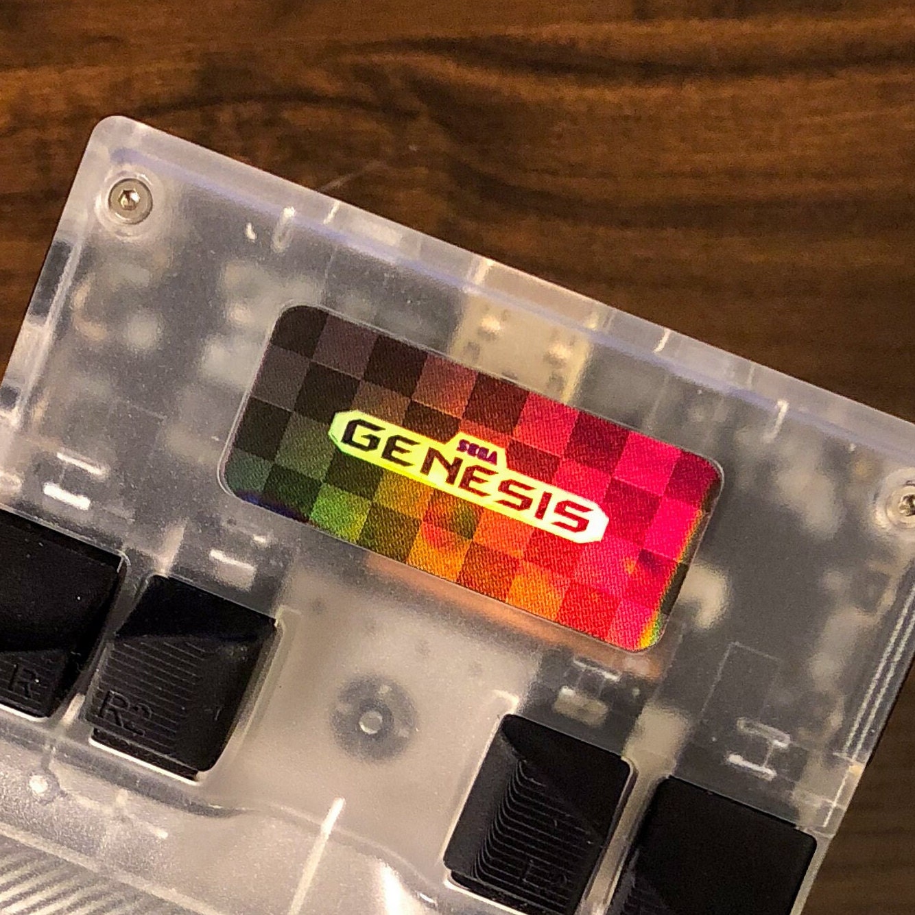 Holographic Vinyl Sticker With Classic Sega Logos for Anbernic RG35XX ...