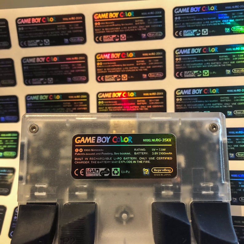 Holographic Back Sticker for the Anbernic RG35XX RG353V RG353VS ...