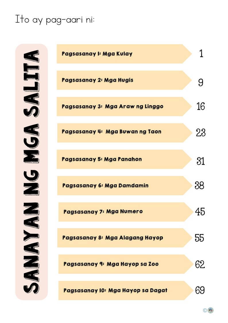 Mga Salita Sa Filipino! Vocabulary Worksheets & Flashcards - Etsy