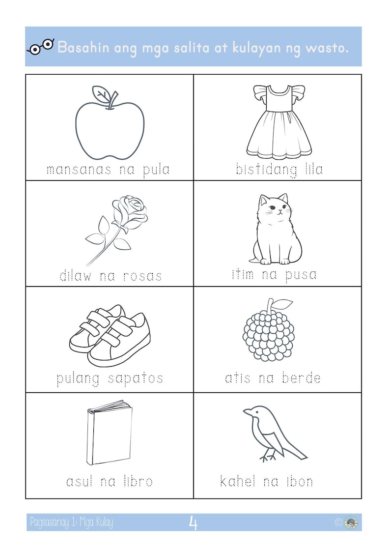 Mga Salita Sa Filipino! Vocabulary Worksheets & Flashcards - Etsy