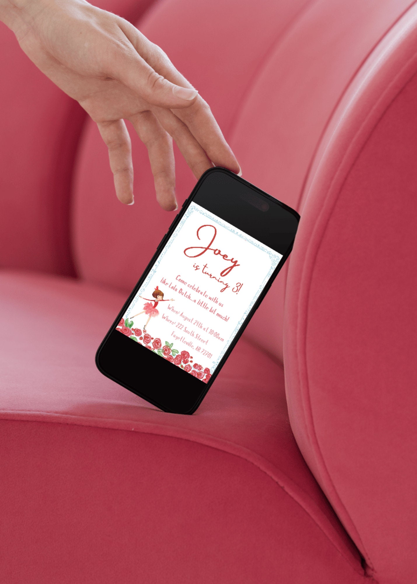 Lola Dutch Themed Birthday Invitation, French Girl Birthday Party ...