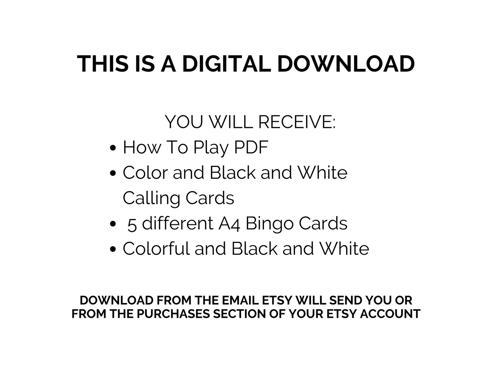 Printable Easter Bingo Cards Color Easter Bingo Cards Printable Black ...